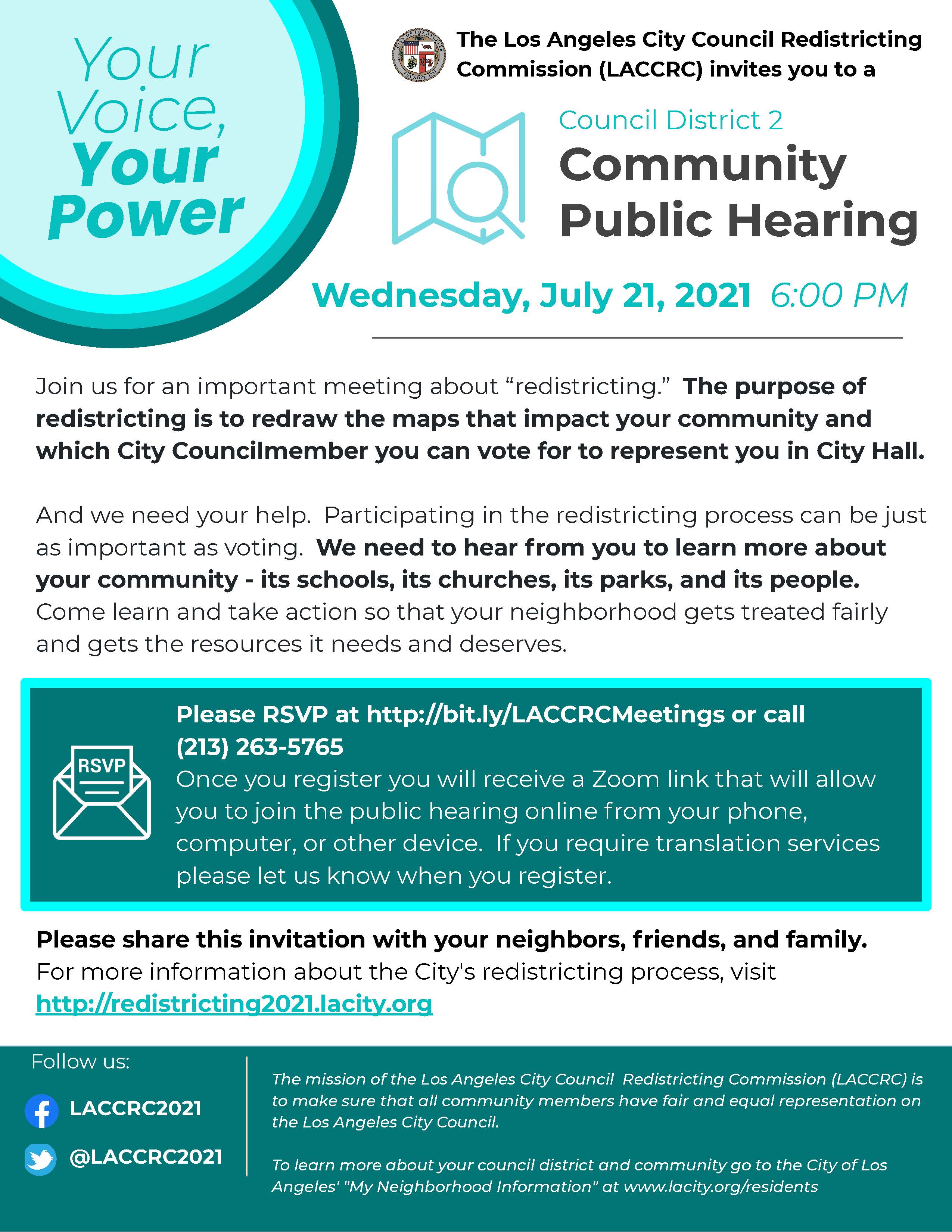 2021 Los Angeles City Council Redistricting Commission